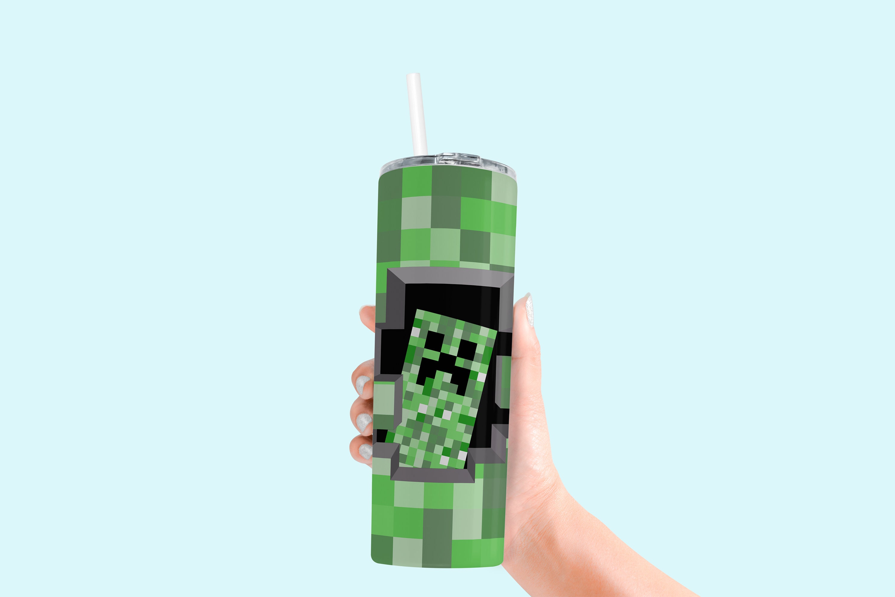 Minecraft Design, Creeper Design, Adventure Game, Gaming, Blocks, 20oz ...