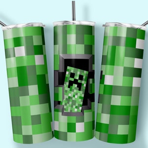 Minecraft Design, Creeper Design, Adventure Game, Gaming, Blocks, 20oz ...
