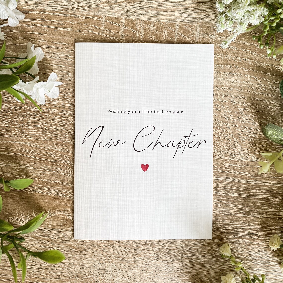 New Chapter Greeting Card Fresh Start End of Era Moving Away New Home ...