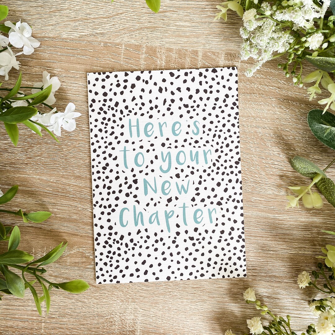 New Chapter Card Here's to Your New Chapter New - Etsy UK