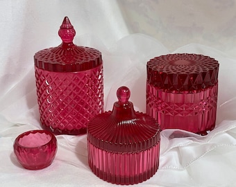 Red Candy Dish - Etsy