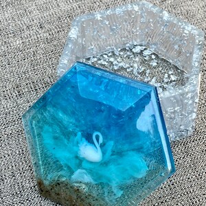 Hexagon Small Box With Lid/ Jewelry or Ring Holder/ Trinket Holder/ 3D ...