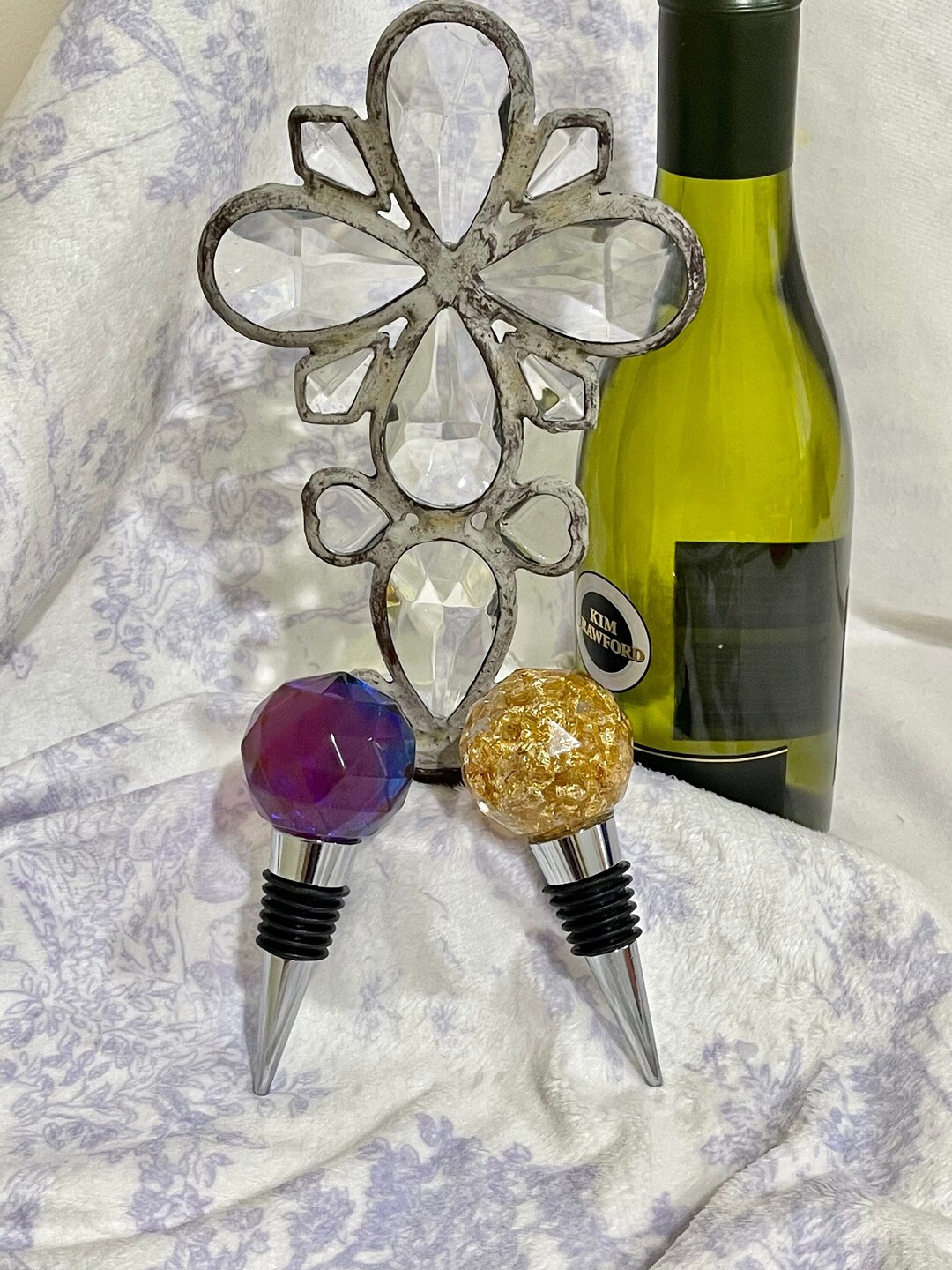 Beautiful and Unique Wine Bottle Stoppers/ Gift for Either Him or Her ...