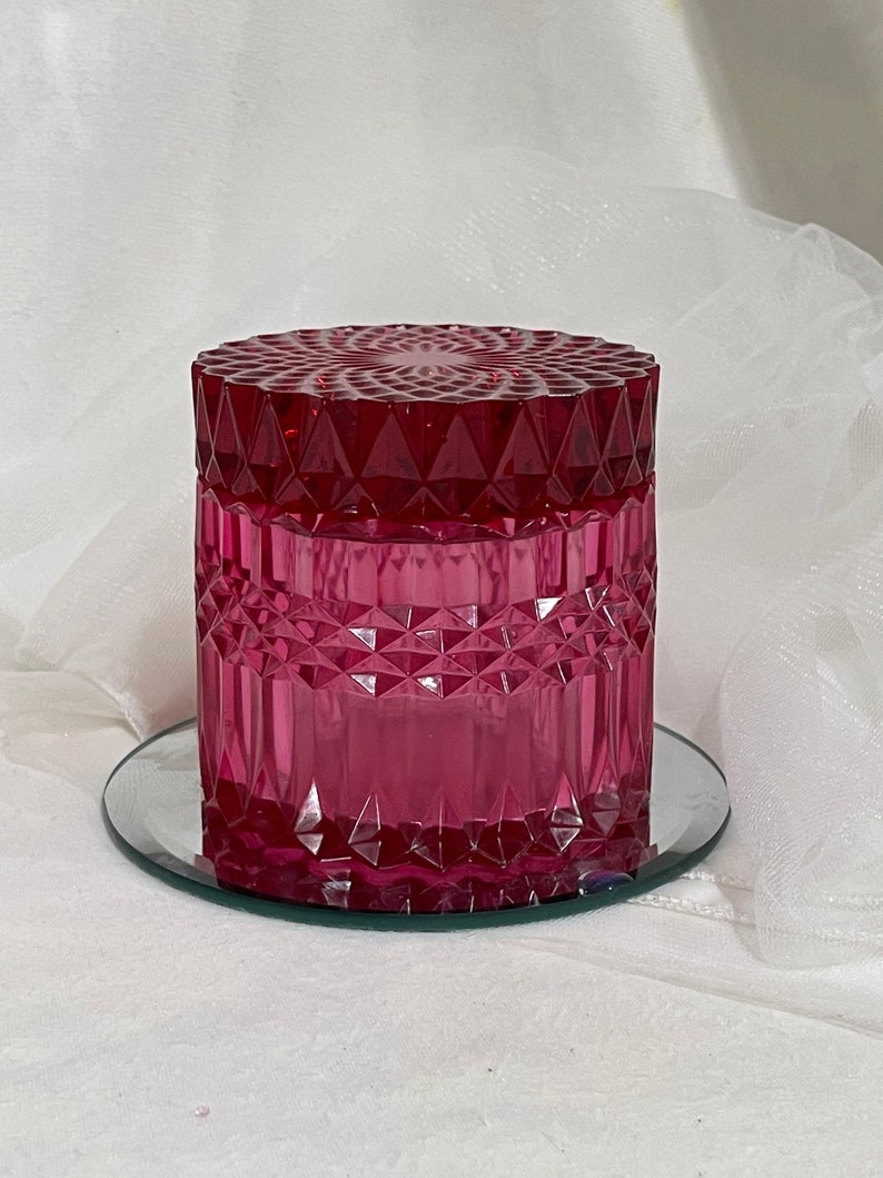 Ruby Red Vintage Style Vanity or Dresser Set/ Sold - Etsy