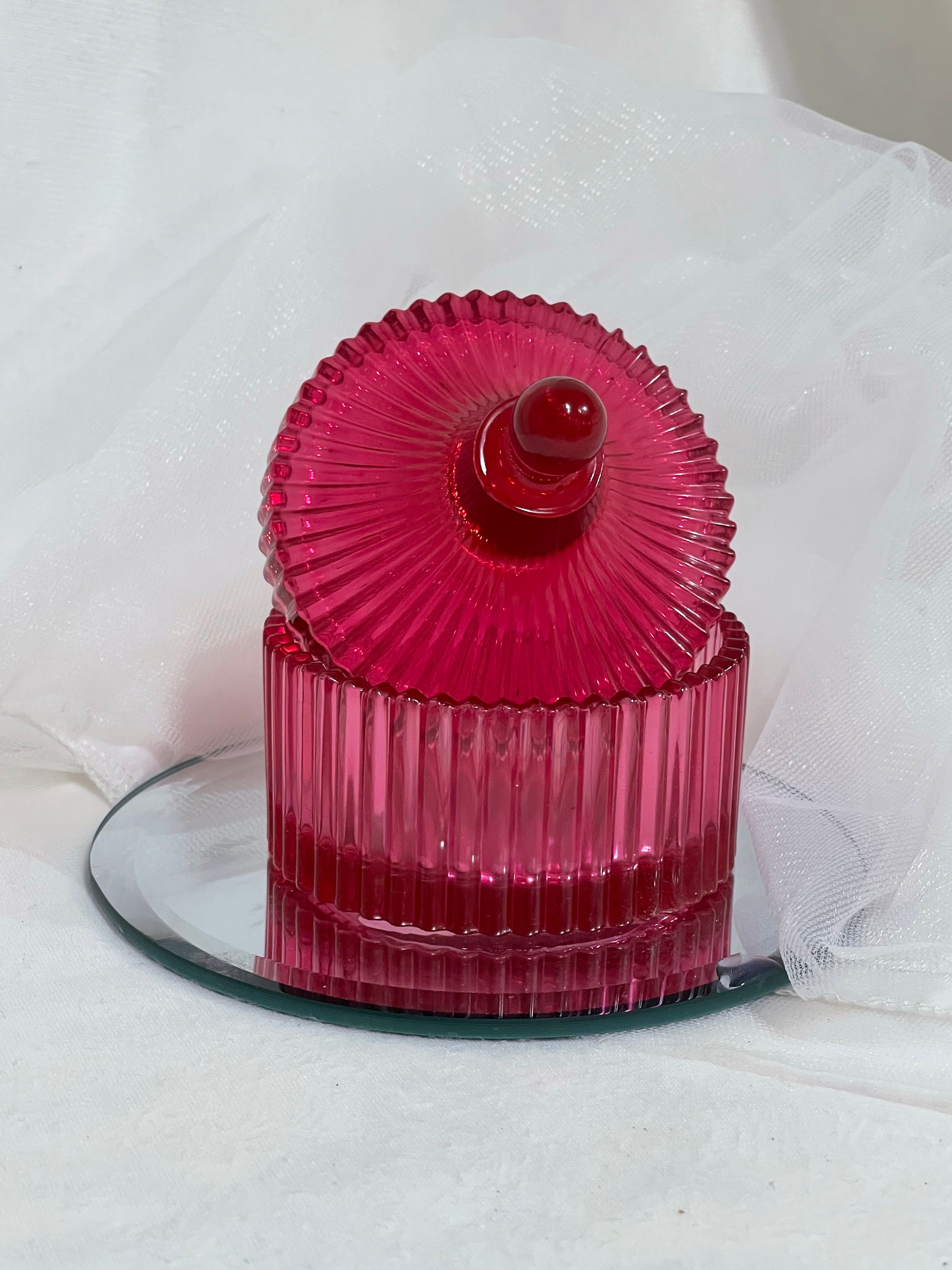 Ruby Red Vintage Style Vanity or Dresser Set/ Sold - Etsy