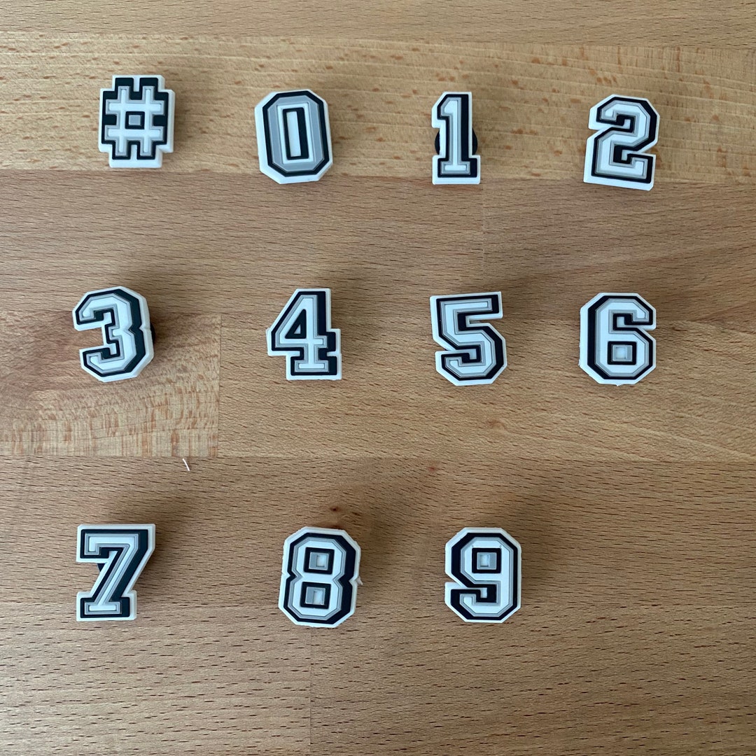 Number Croc Charm - Etsy