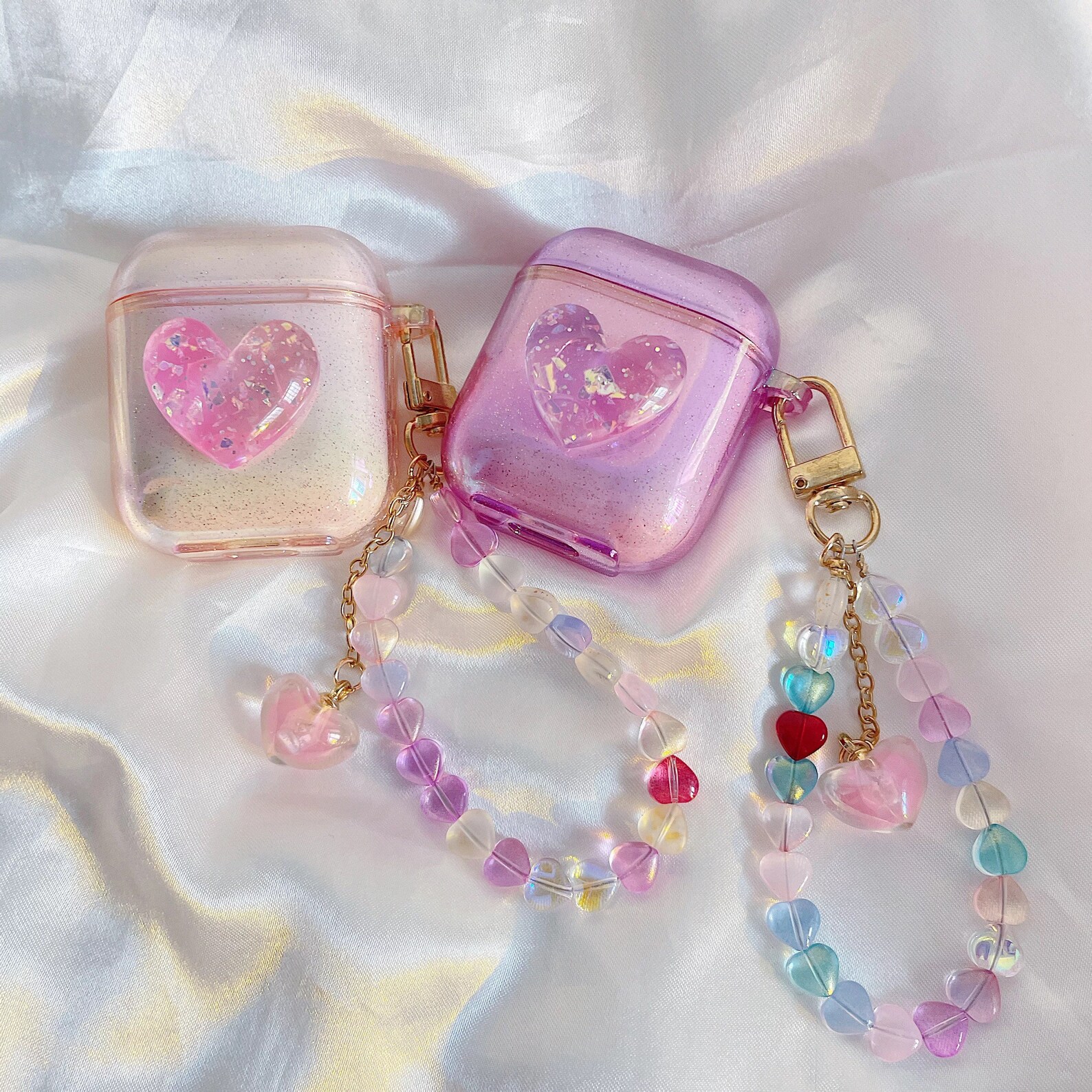 Glittery Heart Airpod Case - Etsy