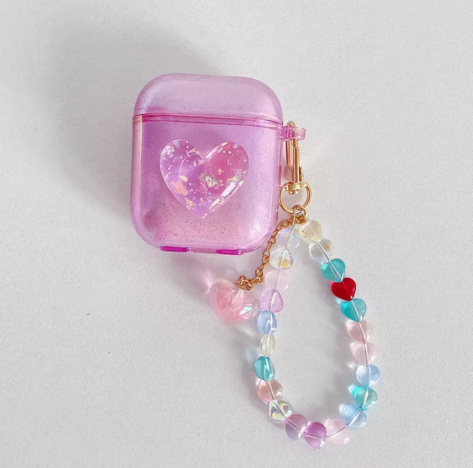 Glittery Heart Airpod Case - Etsy