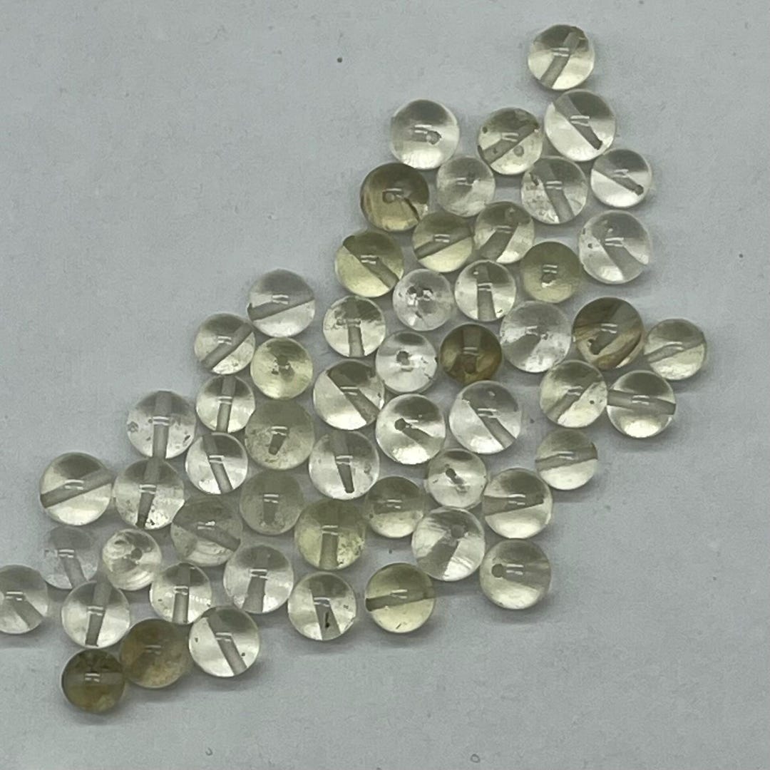 Libyan Desert Glass (LDG) Round Bead 8mm , Natural Libyan Tektite ...