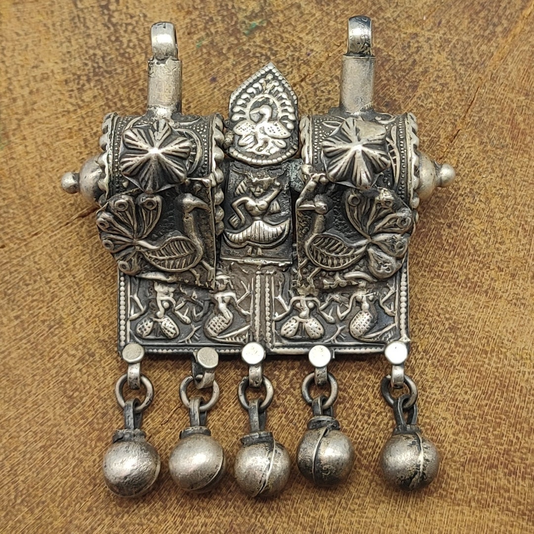 Antique Vintage Silver Pendant-handmade Tribal Tabiz Locket-pendent ...