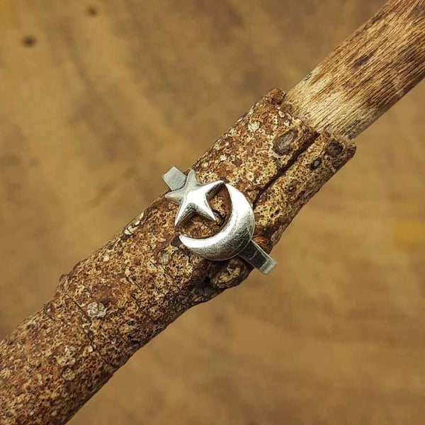 Sun and Moon Spoon Ring - Etsy