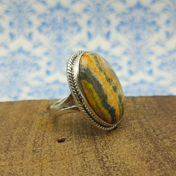 Jasper Ring - Etsy