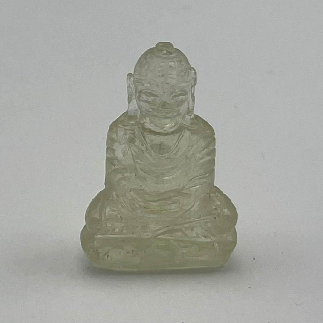 Natural Libyan Desert Glass Buddha Figure , Spiritual Crystal ...