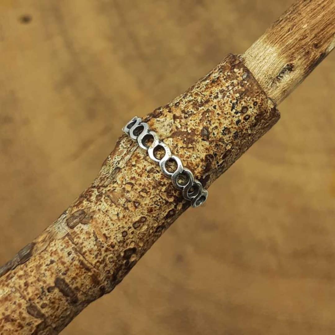 Full Eternity Infinity geflochtener Crisscross Band Ring massiv 925 ...