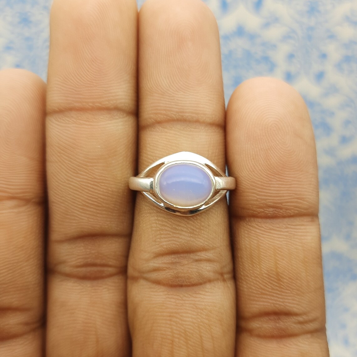 Milky Opalite Ring 925 Sterling Silver Ring Gemstone | Etsy