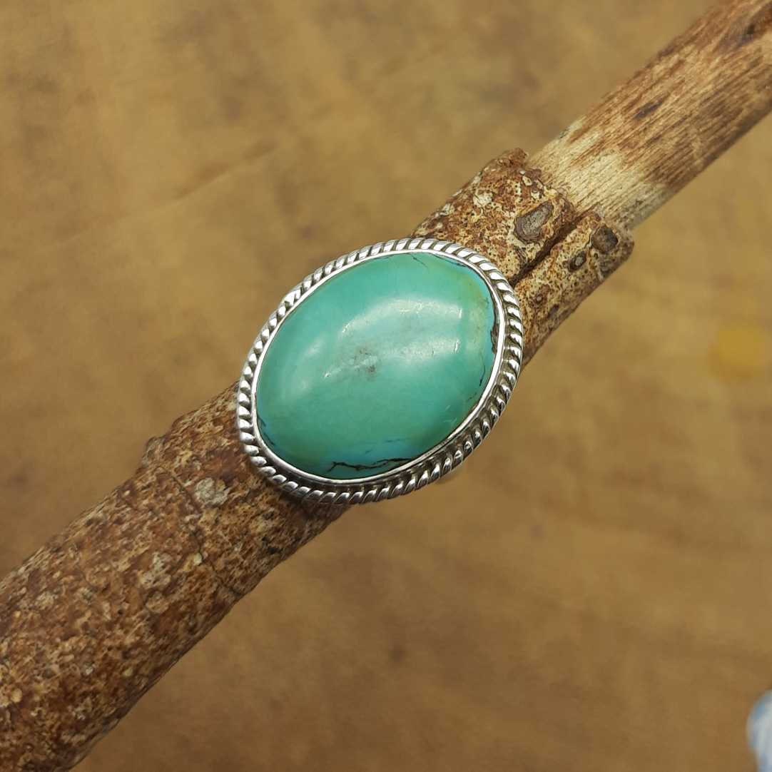 Natural Tibeti Firoza Ring-handmade 925 Sterling Silver - Etsy UK