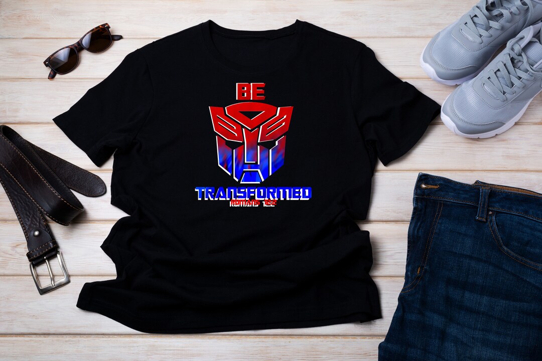 Christian Robot Tee: "be Transformed" Bible Verse Shirt - Etsy