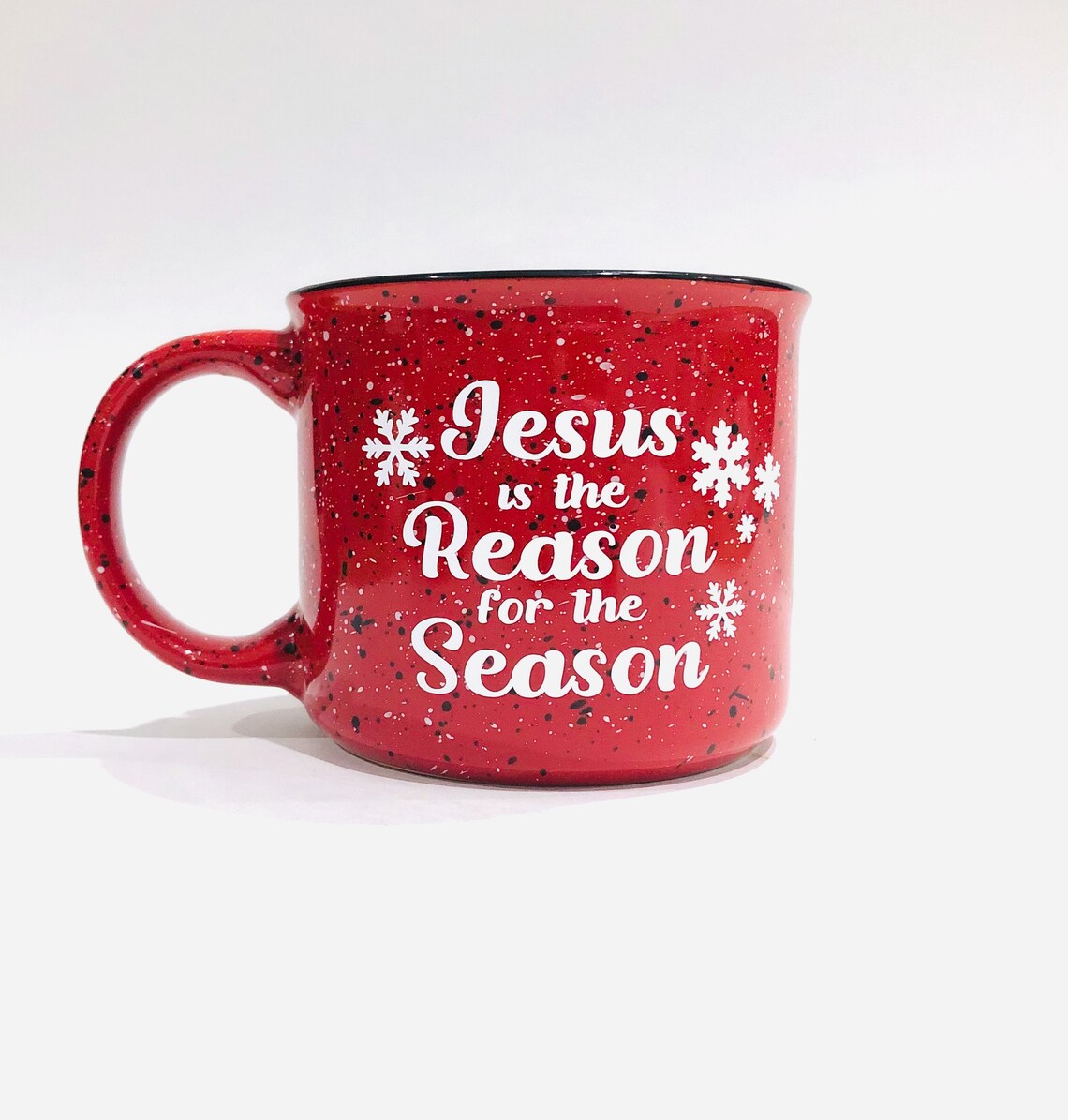 Christian Christmas Mug Jesus is the Reason Customizable Microwave and ...