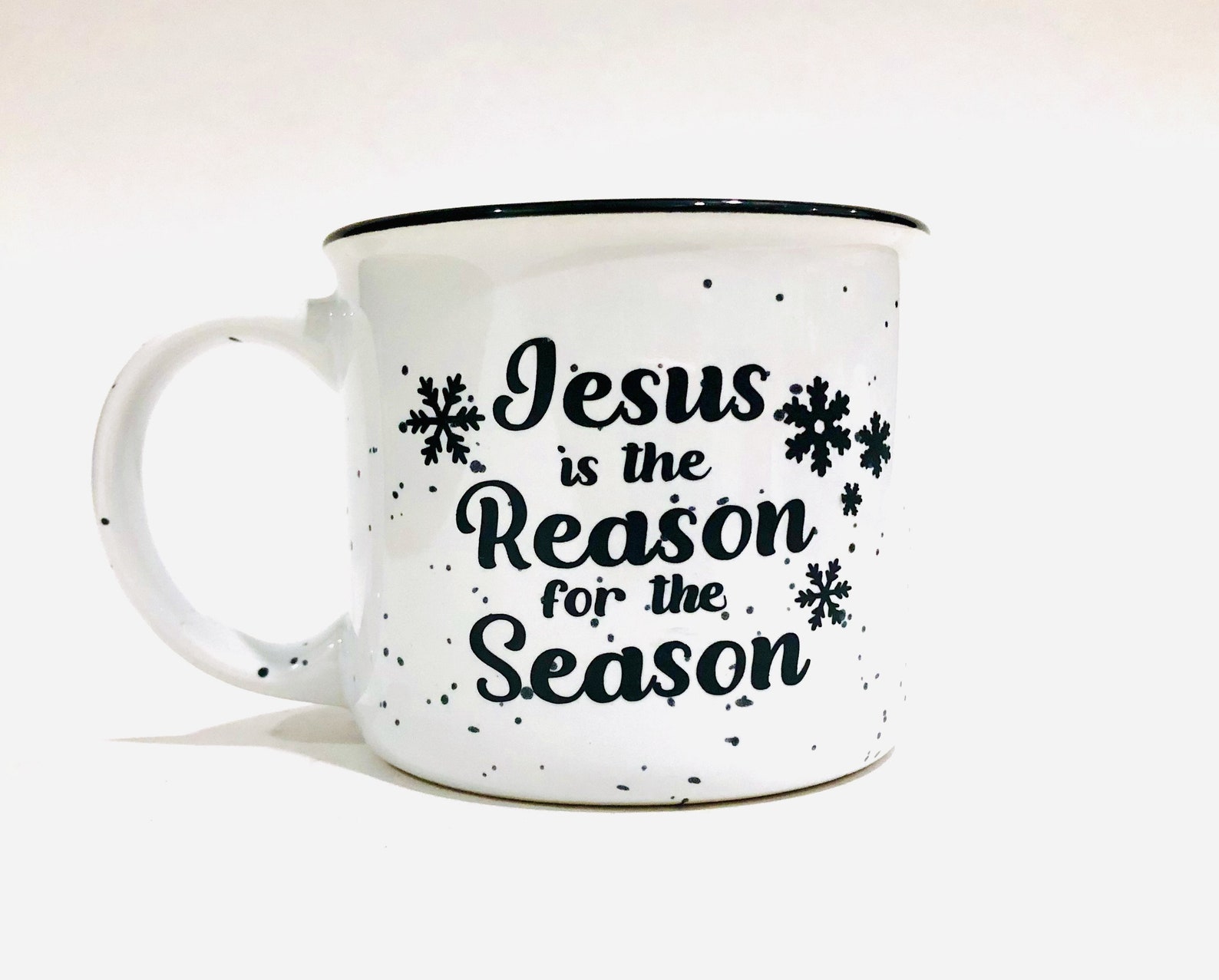Christian Christmas Mug Jesus is the Reason Customizable Microwave and ...