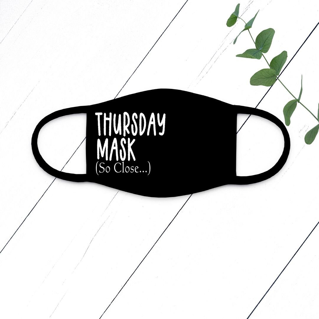 Funny Mask Days of the Week Double Layer Cotton Washable - Etsy