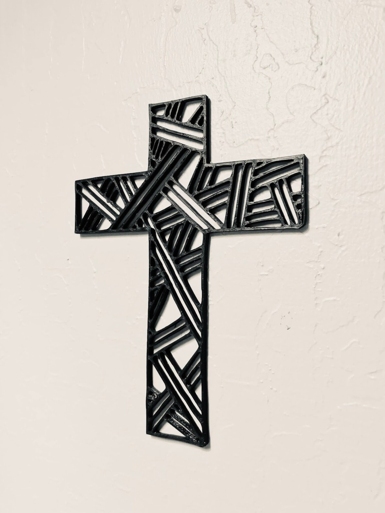Plastic 3d Printed Cross Wall Art Christian Home Decor - Etsy