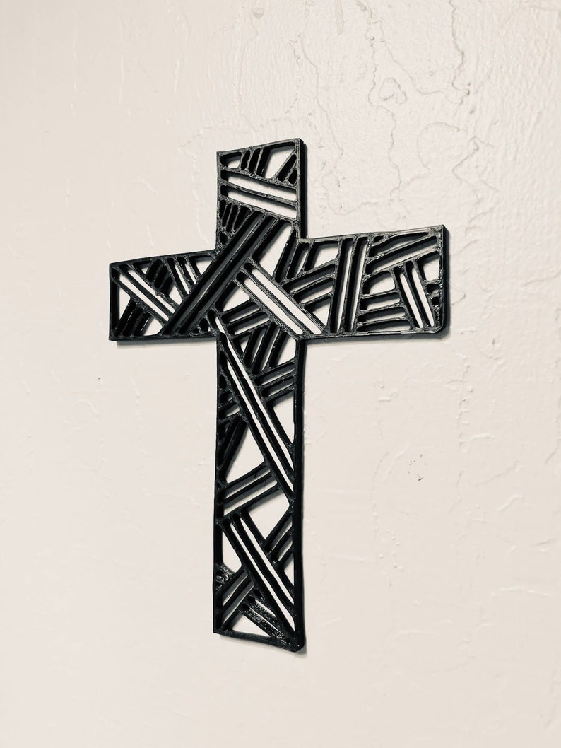 Plastic 3d Printed Cross Wall Art, Christian Home Decor - Etsy