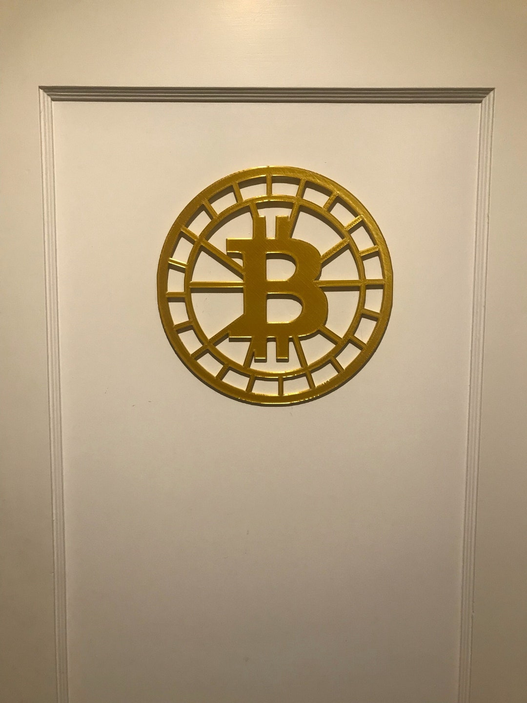 Bitcoin 3D Printed Wall Art Decor - Etsy