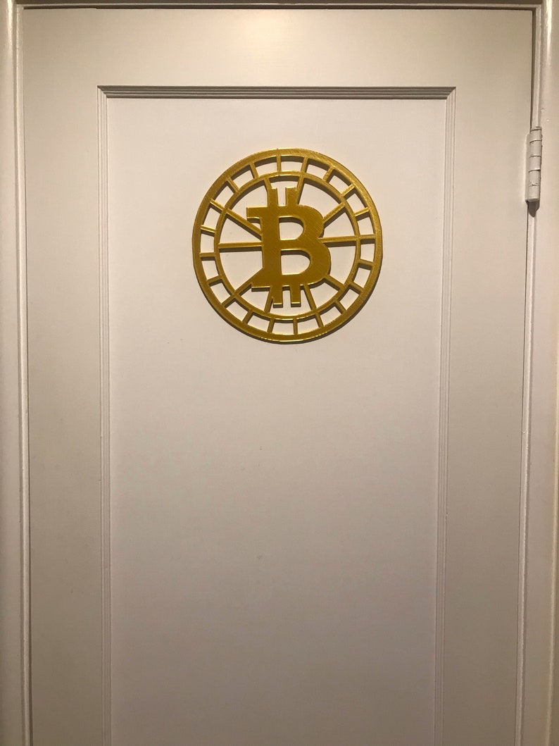 Bitcoin 3D Printed Wall Art Decor - Etsy