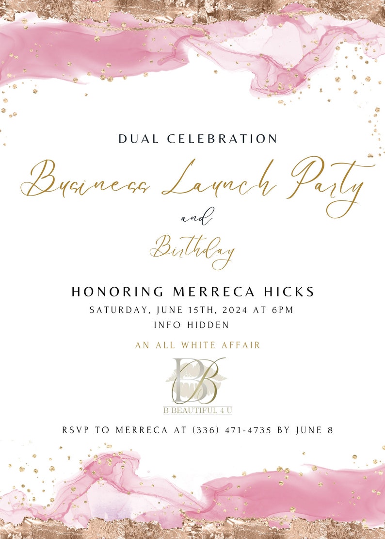 Custom Party Invitation for Any Occasion | Editable Personalized Party ...