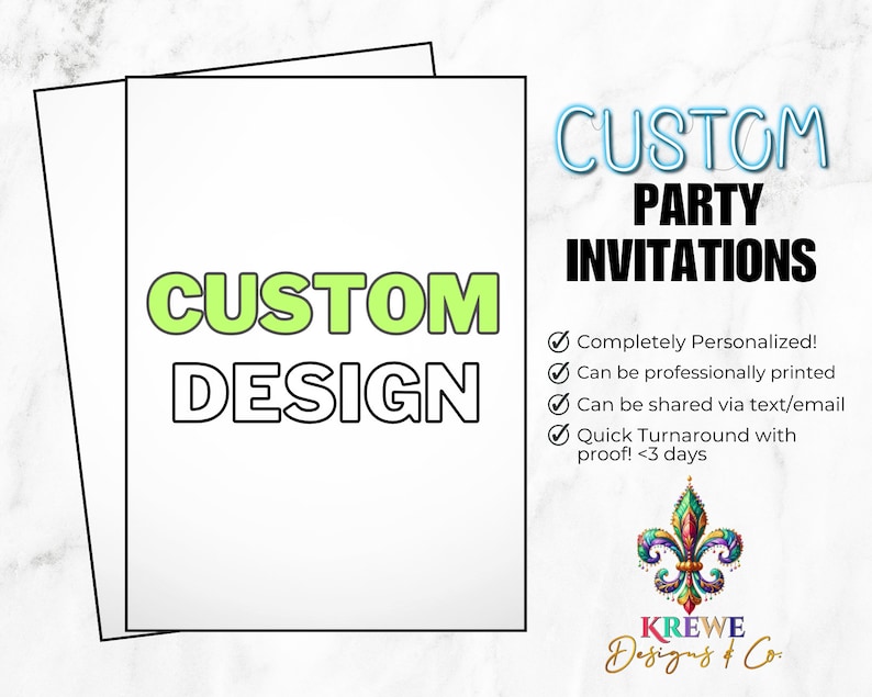 Custom Party Invitation for Any Occasion | Editable Personalized Party ...