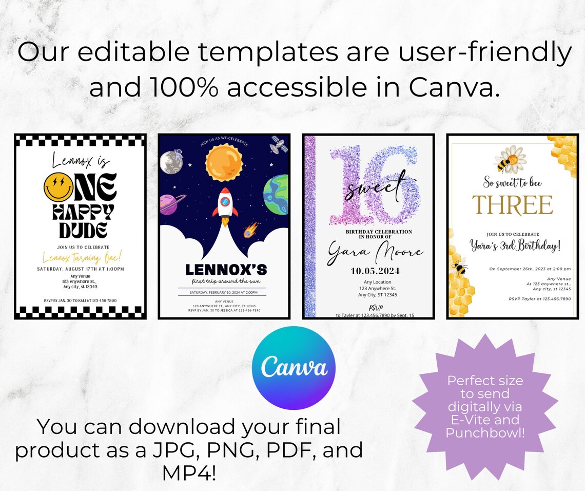 Editable Hawaiian Birthday Template Luau Printable Birthday Party ...