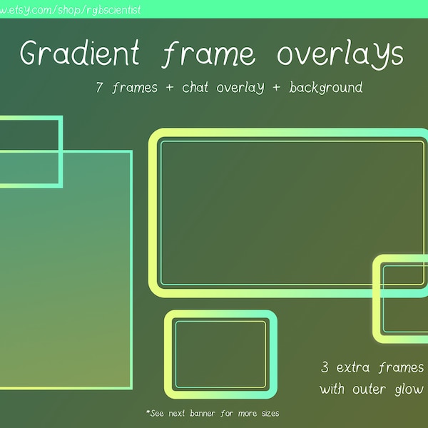 Lime Green Frames - Etsy