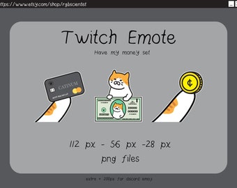 Twitch Money Emotes - Etsy