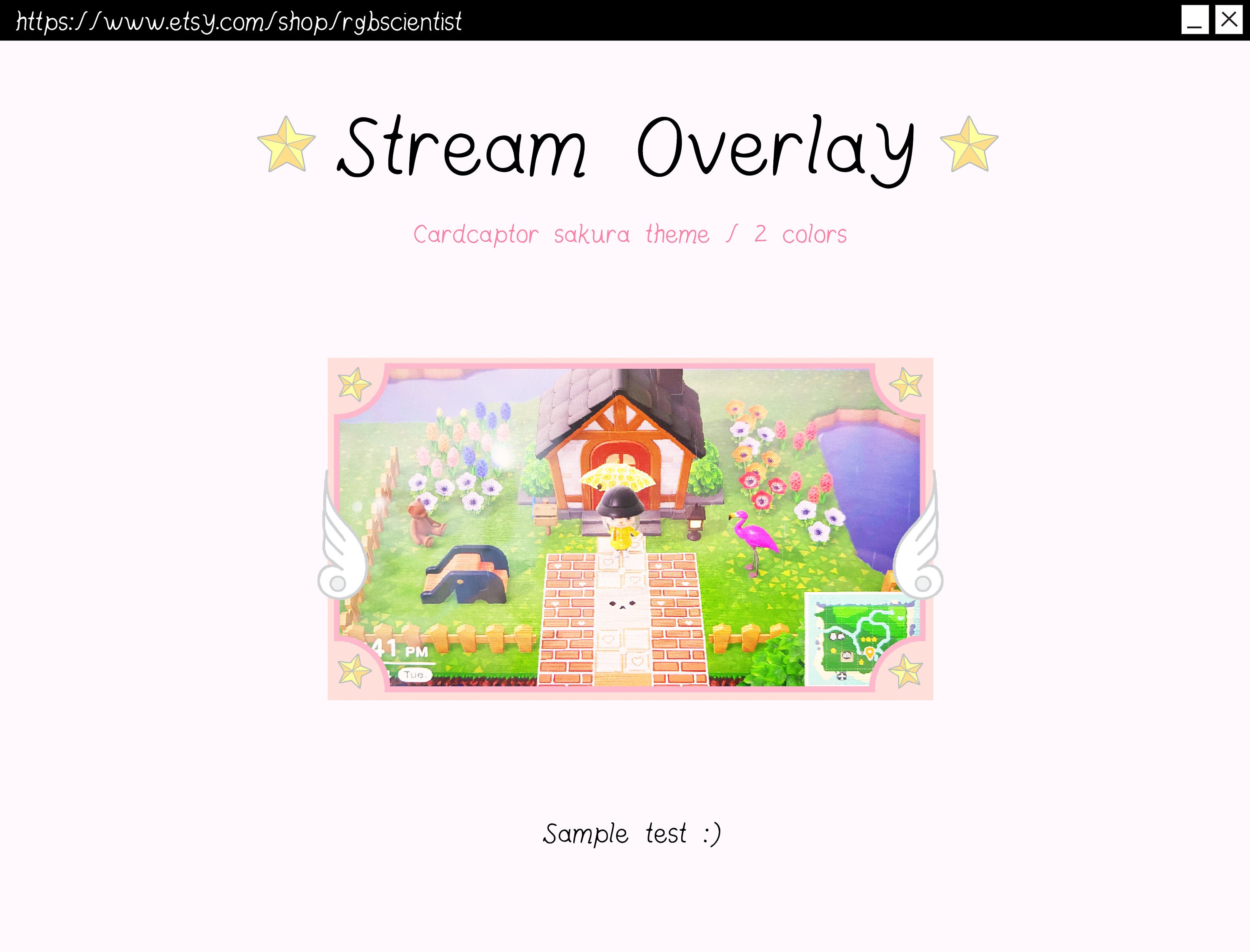 Pink Angelic Stream Overlay / 2x Gaming Stream Frame - Etsy