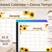 Floral Calendar 2023, Printable Calendar 2023, Editable Calendar ...