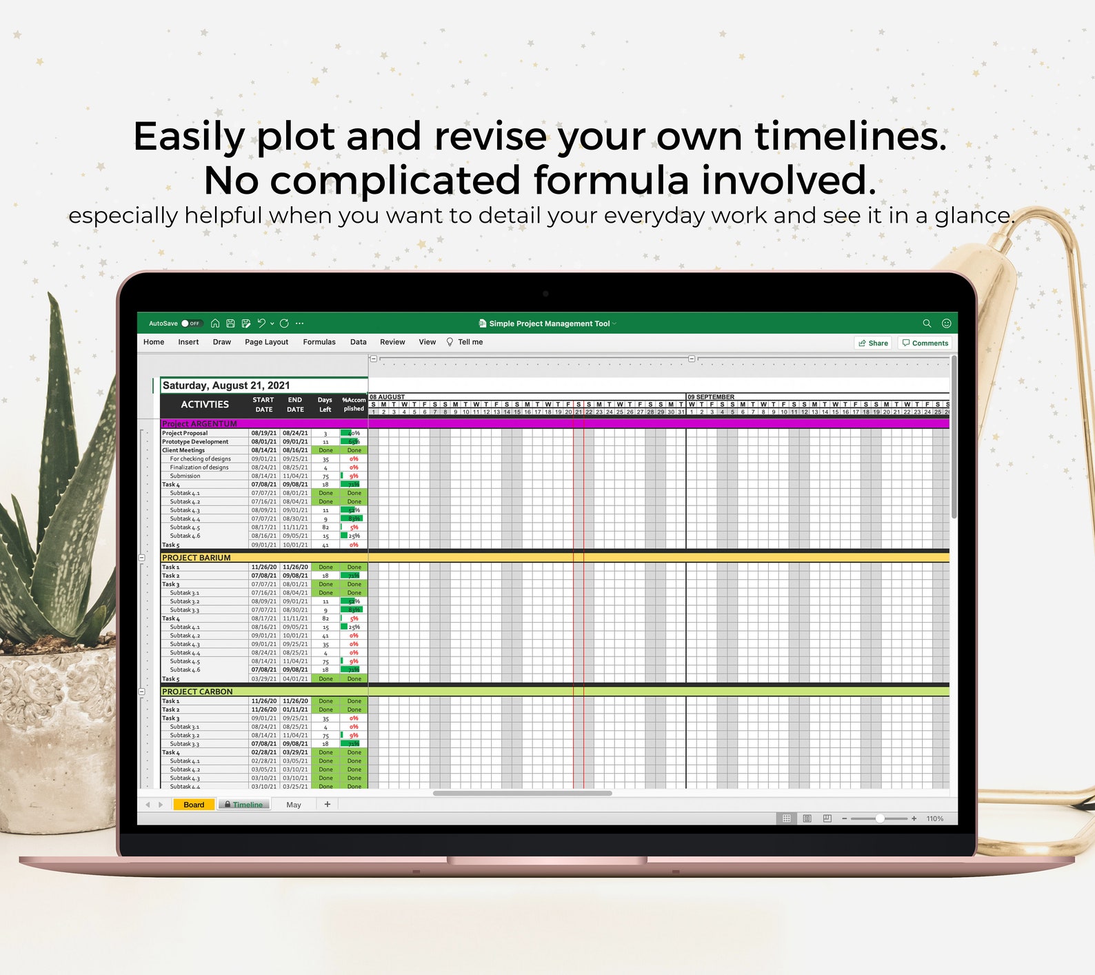 Project Management Excel Template, To-do List, Activity Monitoring ...