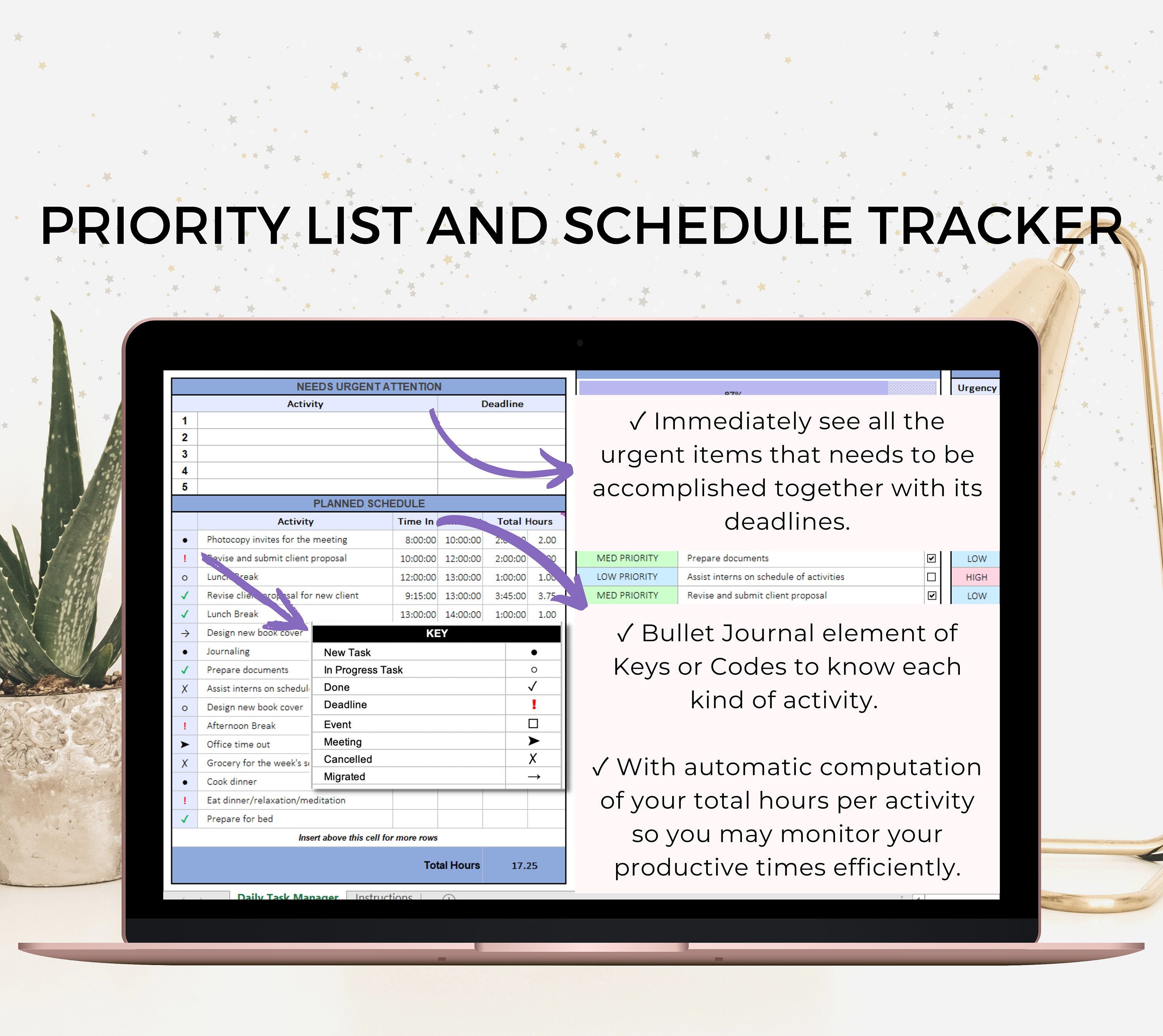 Schedule Template, Task Tracker, to Do List Template, Activity Tracker ...