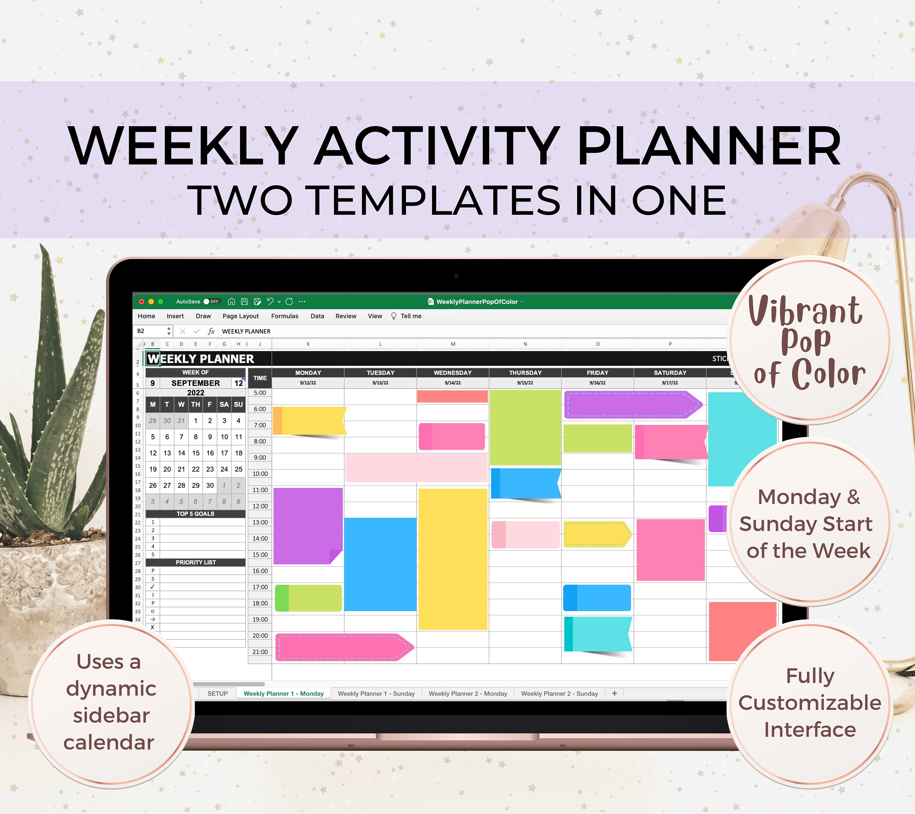 Plantilla De Planificador Semanal En Excel Plantilla Excel Para Turnos