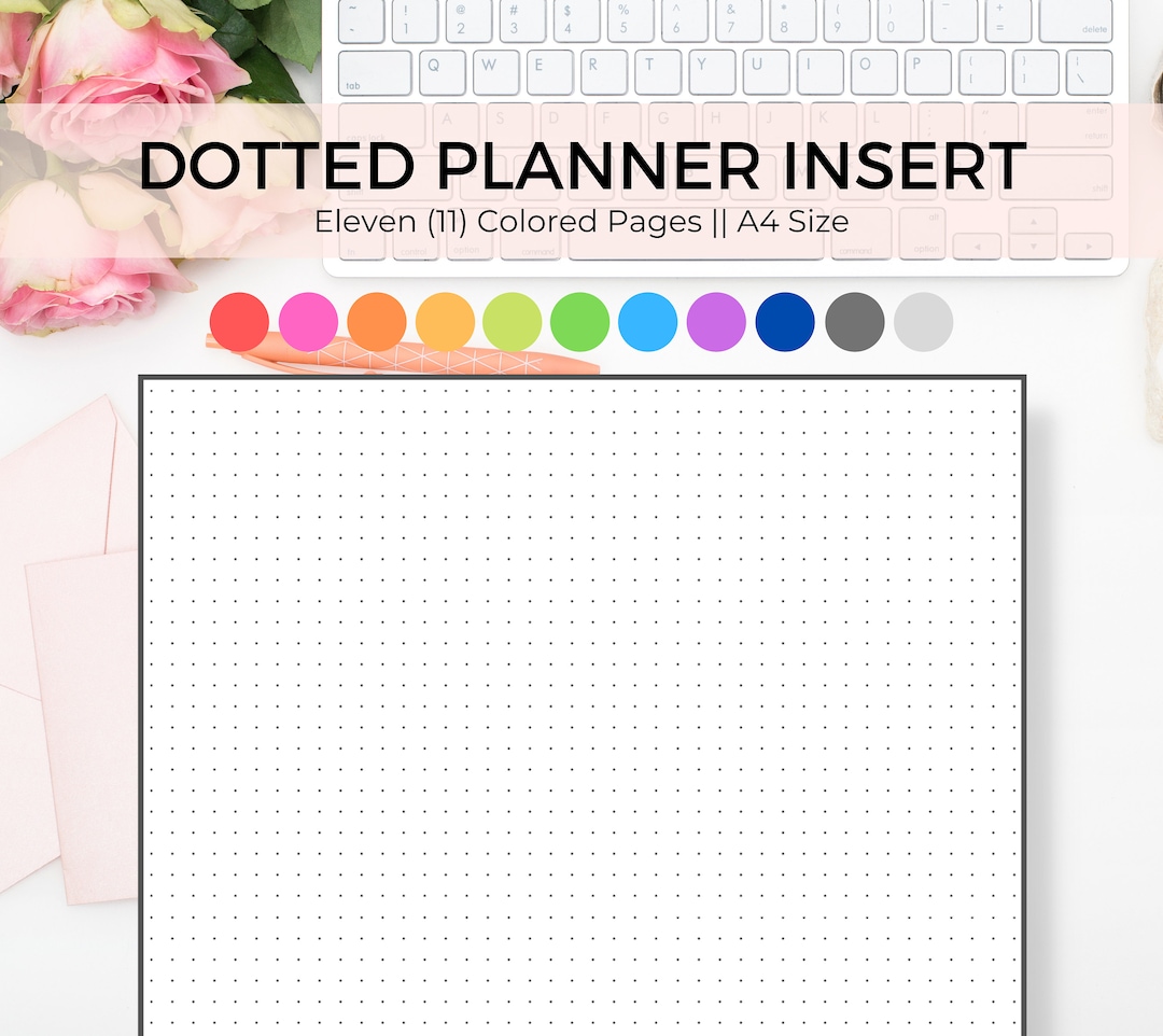 Dotted Paper Printable, Dotted Planner, Dotted Journal, Blank Planner ...