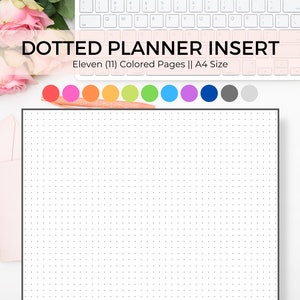 Dotted Paper Printable, Dotted Planner, Dotted Journal, Blank Planner ...