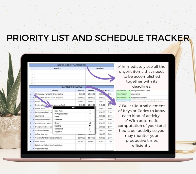 Google Sheets To Do List Google Sheets Planner Schedule Etsy