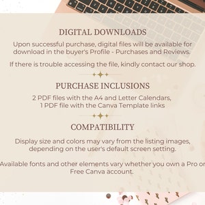 Floral Calendar 2023, Printable Calendar 2023, Editable Calendar ...