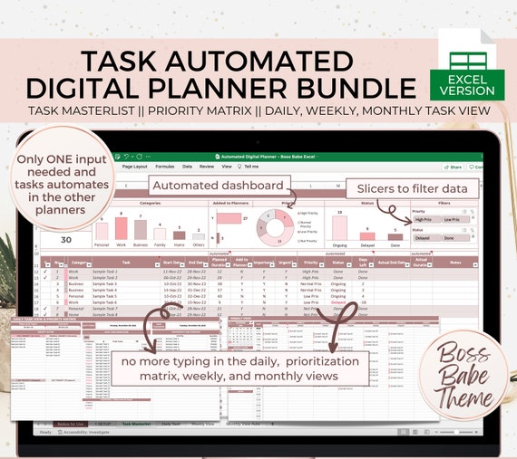 Microsoft Excel Planner Template