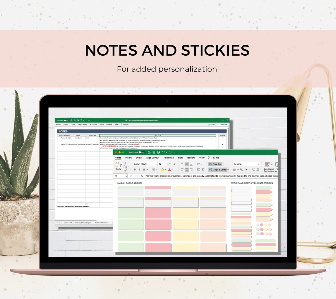 Project Management Template Excel Dashboard Project Tracker - Etsy