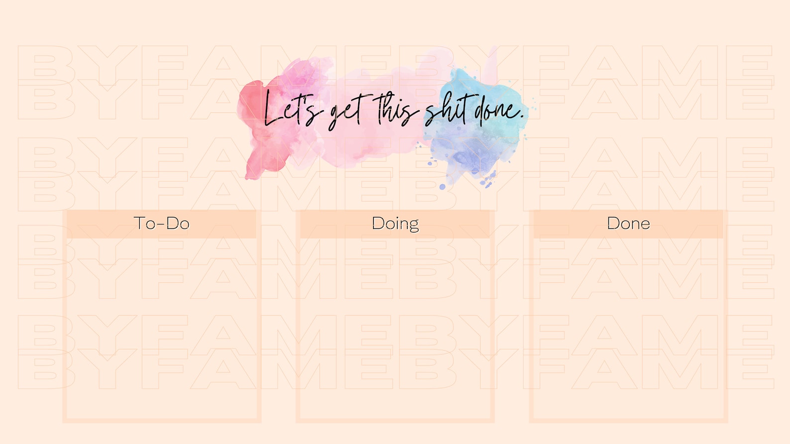 Watercolor Desktop Background, Desktop Organizer, Minimalist Background ...