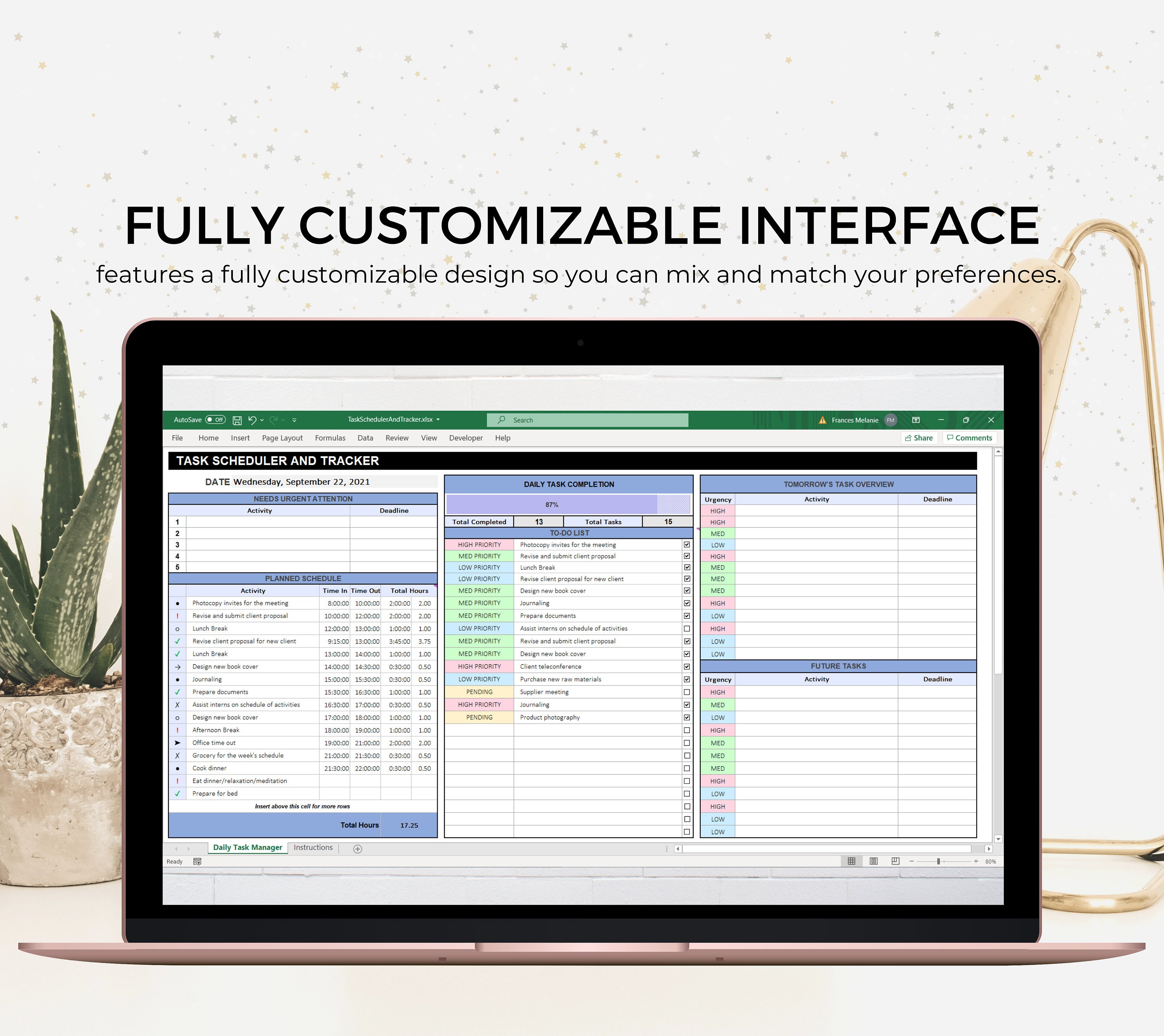 Schedule Template Task Tracker to Do List Template Activity - Etsy