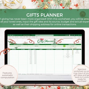 Christmas Budget Spreadsheet, Digital Christmas Planner, Christmas ...