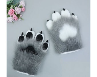 Furry Fox Gloves - Etsy