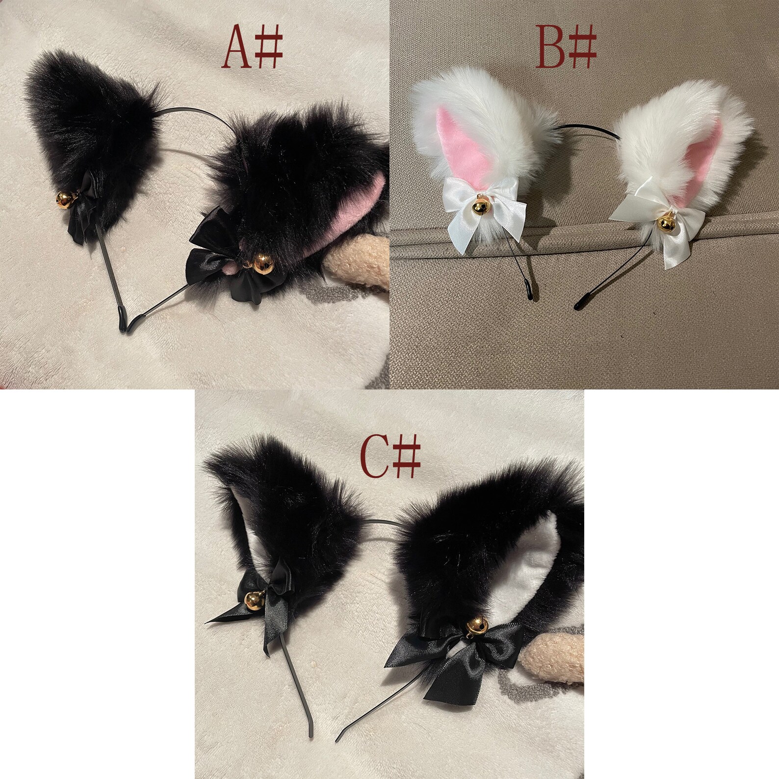 Cat Ears With Bells Kitten Ears Cosplay Cosplay Cat Ear Etsy