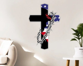 Outdoor Hanging Sign Metal Cross - Etsy